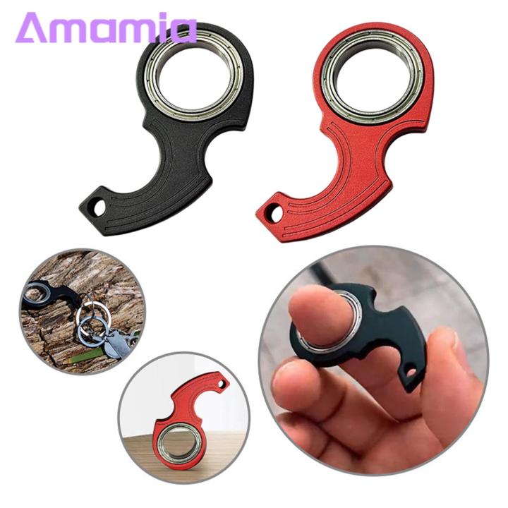 Metal Keychain Spinner Keychain Spinner Portable Fidget Toy Metal ...