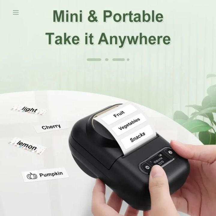 Portable Self-Adhesive Mini Thermal Printer Stickers Waterproof Easy to ...