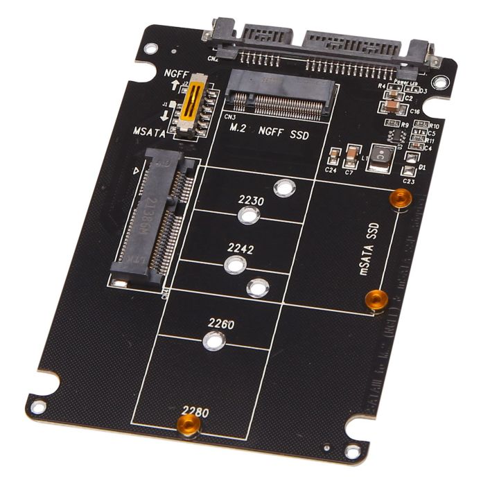 2X M.2 NGFF MSATA to USB 3.0 Adapter Converter Reader Card with SATA ...