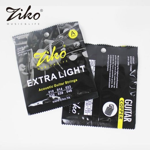 ZIKO DAG-010/ DAG-011 Extra Light Acoustic Guitar Strings Wire Set for ...