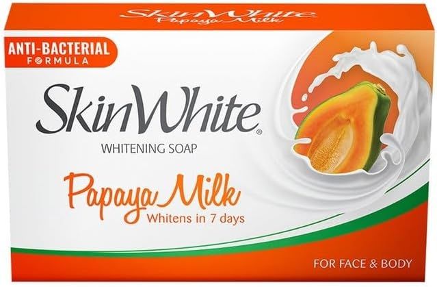Skin White Whitening Bath Soap Papaya Milk - For Face & Body - For Soft ...