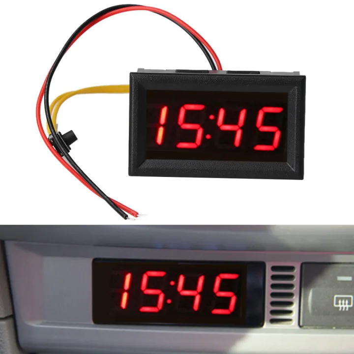 Universal LED Automotive Car Clock Watches Car Display Digital Clock ...
