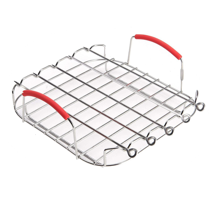 Air Fryer Rack Set Air Fryer Double Layer Rack with Skewers Steaming ... Air Fryer Rack Set Air Fryer Double Layer Rack with Skewers Steaming ...