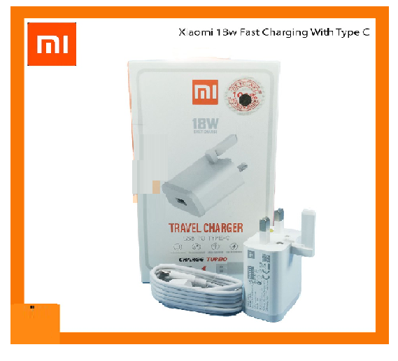 Mi 18w Charger Xiaomi Redmi Fast Charger With Micro/Type-C USB Cable ...