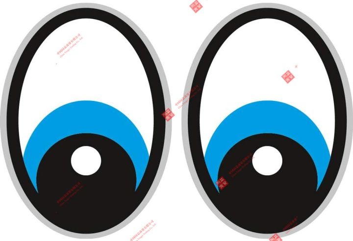 Eyes Blue Robot Vacuum Cleaner Sticker Vacuum Cleaner Robot Sticker Eye ...