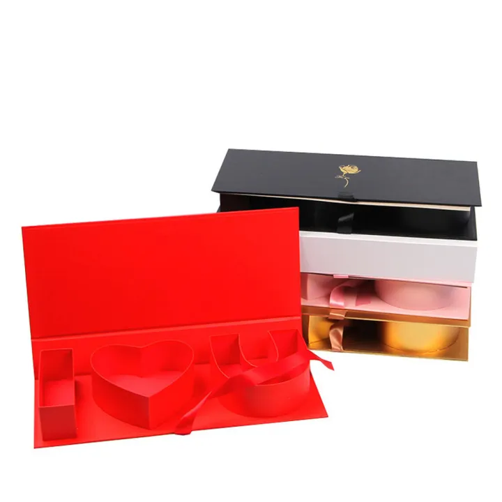 Unique Gift Packaging For Valentine's Day Flower Gift Box Heart-shaped ...