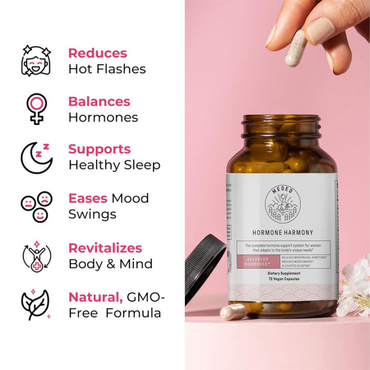 Women's Vitamin Hormone Capsules Harmony Natural Hormonal Support ...