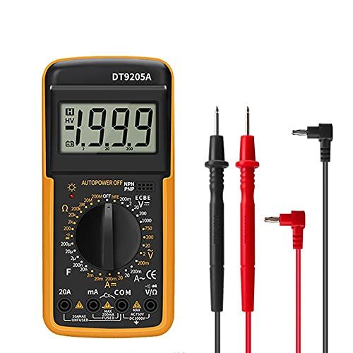 Digital Multimeter AC and DC Voltmeter Voltmeter Resistance Capacity ...