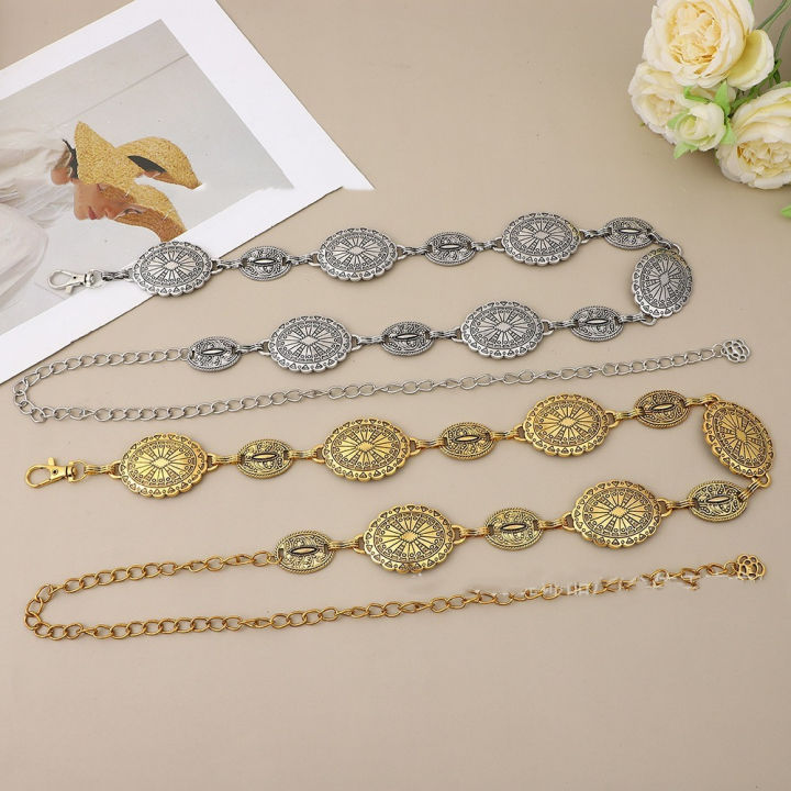 Creative Belly Chain Bohemian Waist Chains Ethnic Style Metal Dress ...