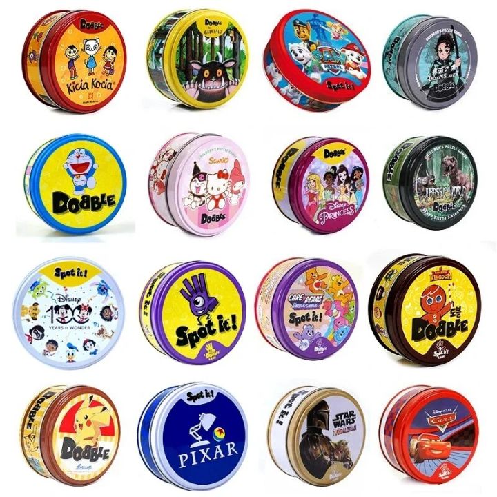 Pokemon Spot It Dobble Disney 100th Pikachu Harry Potter New Purple ...