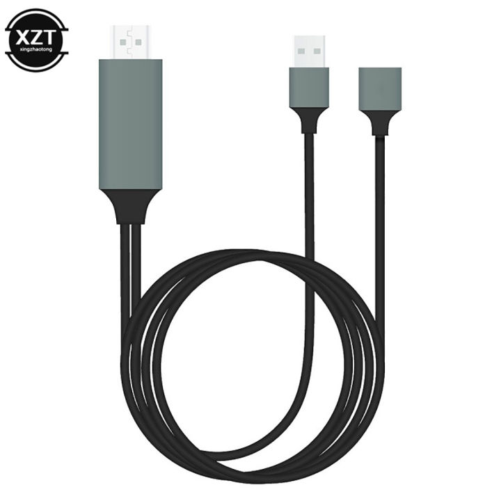 Hdmi-Compatible Mirroring Av Cable Phone To Tv Hdtv Adapter Usb Adapter ...