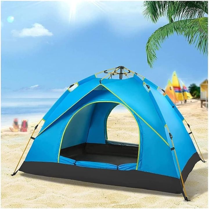 Automatic Camping Tent Backpack Tent Waterproof 3-4 Person Family ...