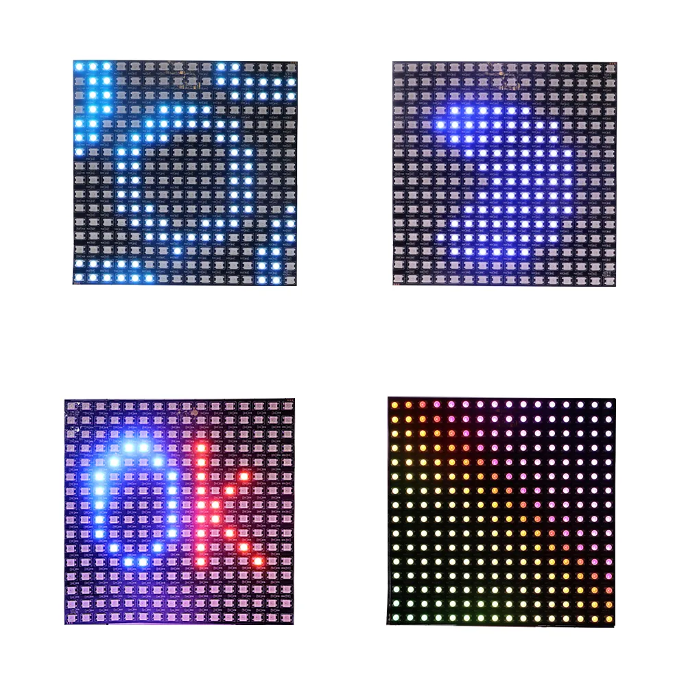WS2812B 8x8 RGB LED Digital Flexible Individually Addressable Panel ...