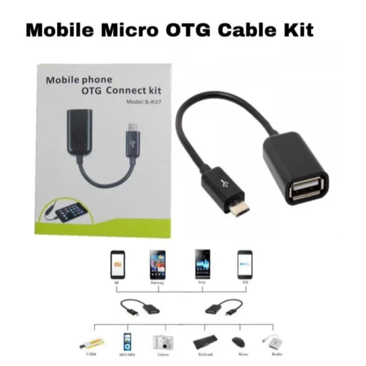 Micro OTG Data Cable Adapter Converter for Mobile Phones/Tablets ...