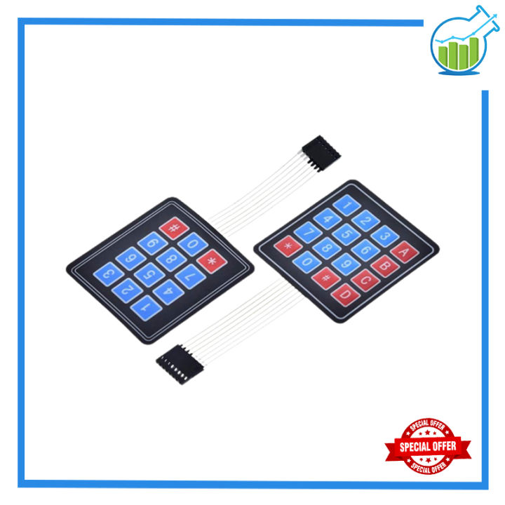 4x3 Matrix Array 12 Key Membrane Switch Keypad Keyboard Ardino Daraz Lk