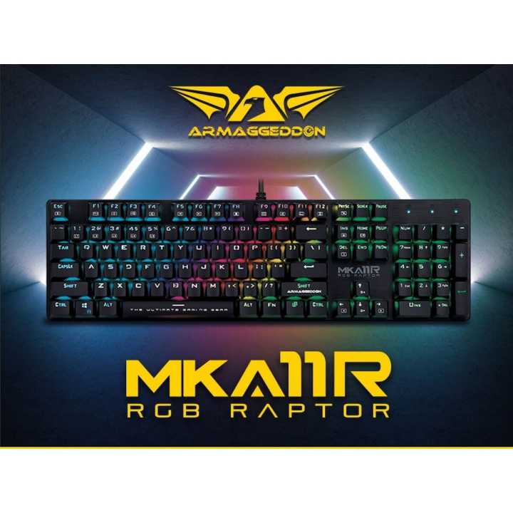 Armaggeddon MKA-11R RGB Raptor Mechanical Gaming Keyboard | Daraz.lk