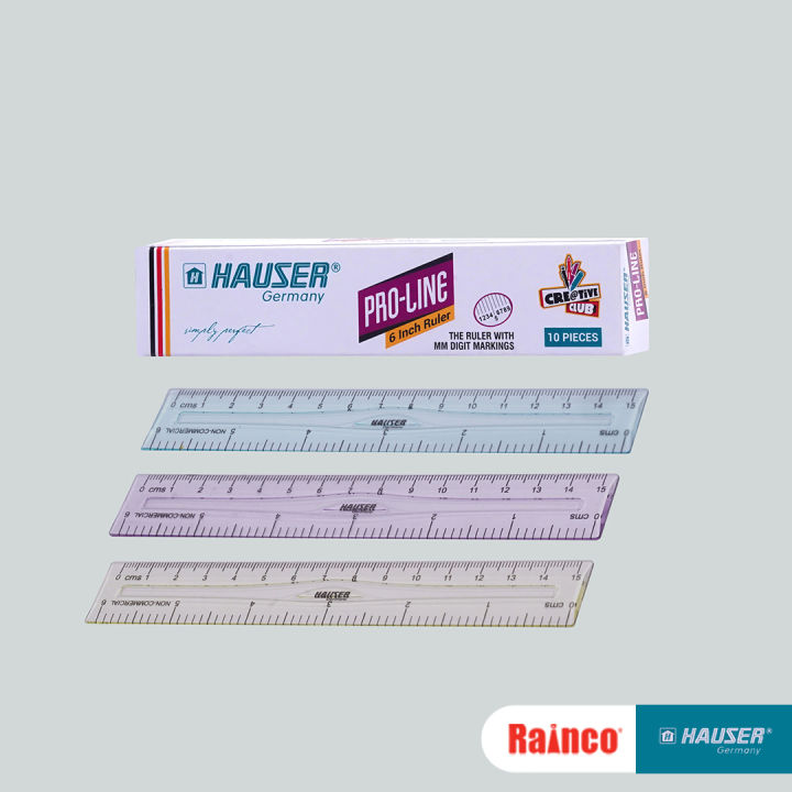 Hauser 6 Inch Ruler – 10 Pcs | Daraz.lk