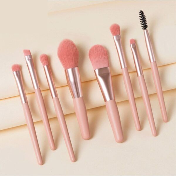 Compact Makeup Brush Set - 8 Brushes for Perfect Application | Daraz.lk