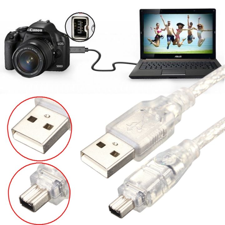 Usb Male To Firewire Ieee 1394 4 Pin Male Ilink Adapter Cord Firewire ...