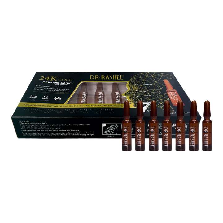 DR RASHEL 24k Gold Ampoule Serum Skin Complex For Reduce and Prevent ...