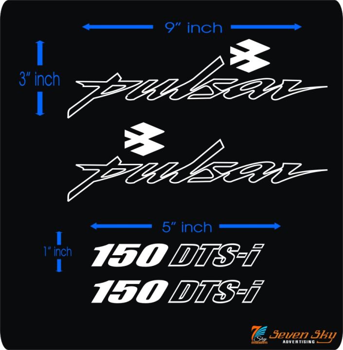 Pulsar 150 Bike Stickers Luminous Reflective Plotter Cutting Stickers ...