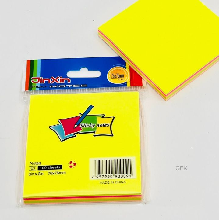 100 Sheets Sticky Notes – 3×3 Inch Size | Daraz.lk