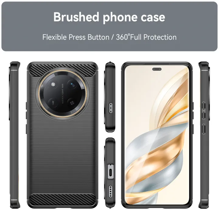 C Carbon Fiber Soft Shock Absorber Shockproof New Phone X9C Honor ...