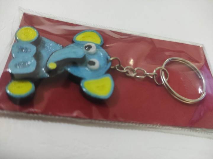 Beautiful Handmade Paper Quilling Cute Elephant Key Tags | Daraz.lk