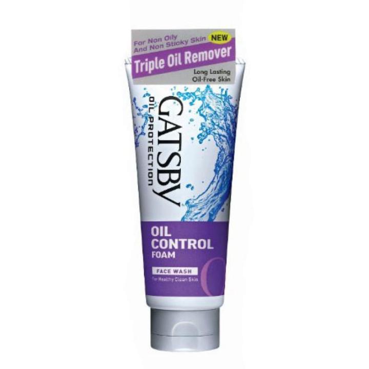 Gatsby Face Wash Oil Protection Oil Control Foam - 120g | Daraz.lk