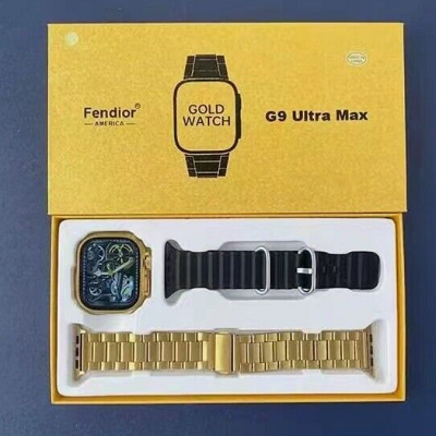 Fendior America G9 Ultra Max/S9 Ultra Gold Edition 49mm Watch Series 8 ...