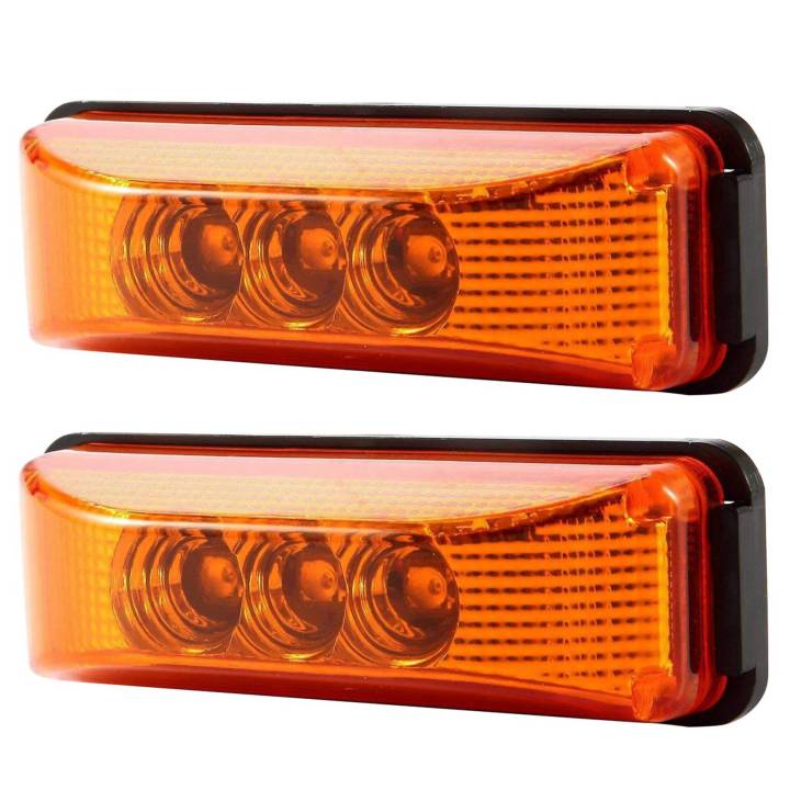2X 3 Led 3.9Inch Car Truck Side Marker Light Tail Rear Lamps Indicator ...