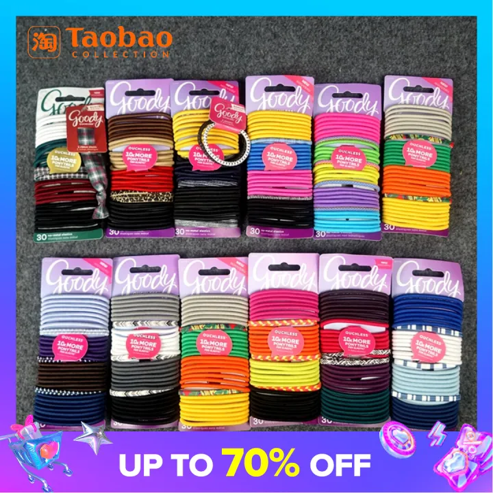New Color Goody Non-Damage Series Hair Band Color Combination Ponytail ...