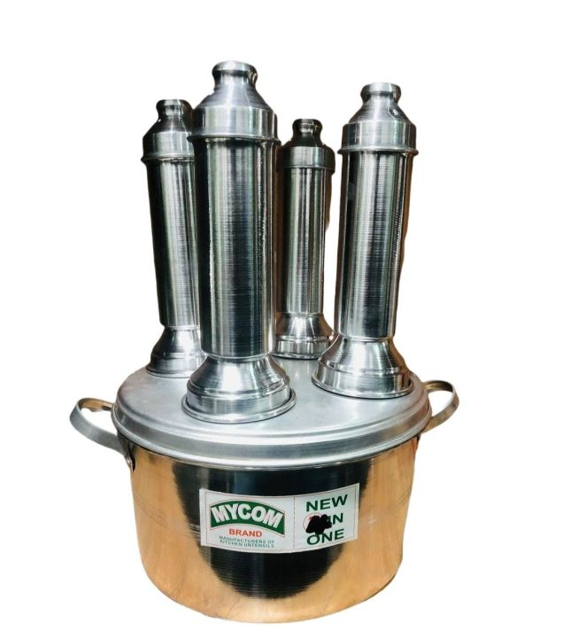 Bamboo Pittu 4 In 1 Maker Puttu Aluminum Ceylon Stainless Steel | Daraz.lk