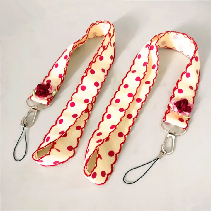 【New Innovation】DIY Cute Pink Neck Lanyard For Keys Lanyards Strap Key ...