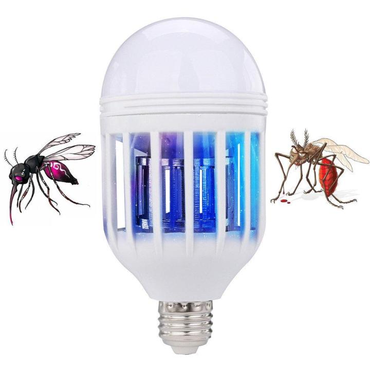 Bug Zapper Light Bulb 2-in-1 Indoor Mosquito Zapper Gnat Trap- Electric ...