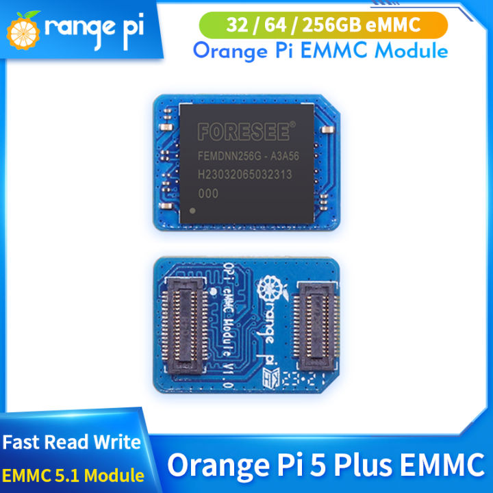 Orange Pi EMMC Module 32GB 64GB 256GB EMMC 5.1 Module for Orange Pi 5 ...