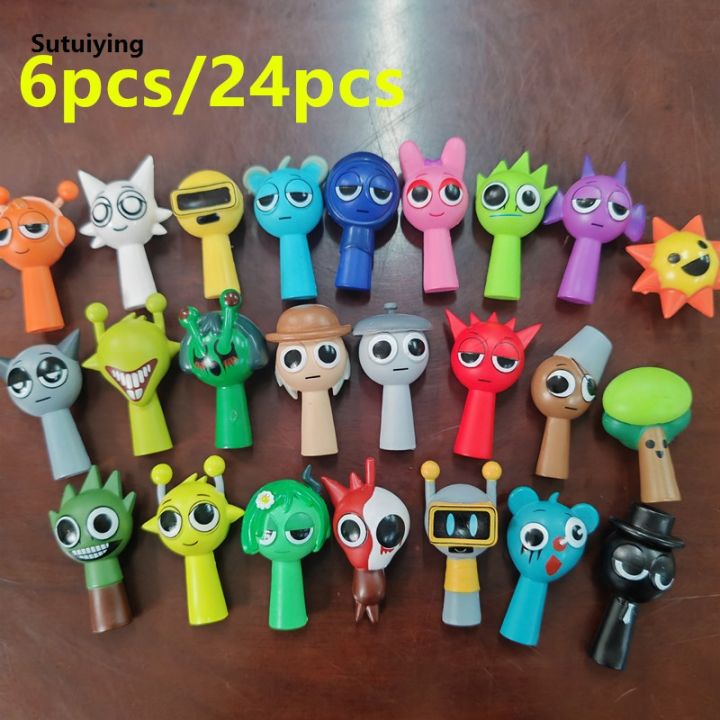 Sutuiying 6pcs 4.5cm Funny Sprunki Figuras Model Fashion PVC Sprunki ...