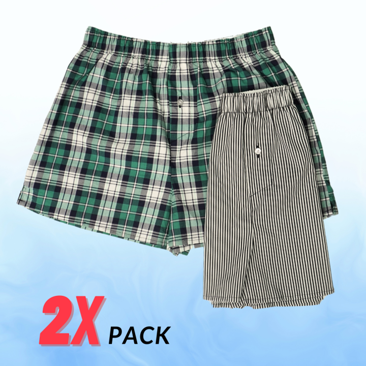2 Pack Night Boxer Underwear Short | Daraz.lk