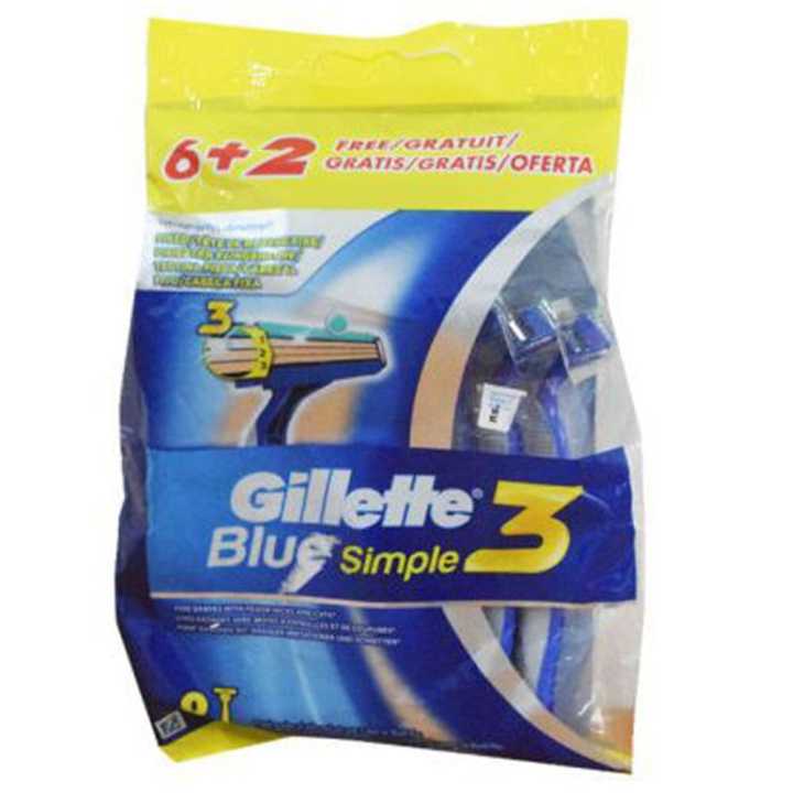 Gillette Simple Three 6+2 Razor | Daraz.lk
