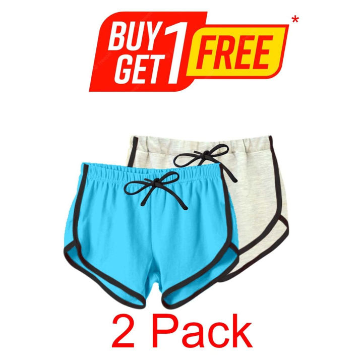 Cotton Hot Shorts for Women – 2-Pack, Random Colors, Comfortable Fit ...