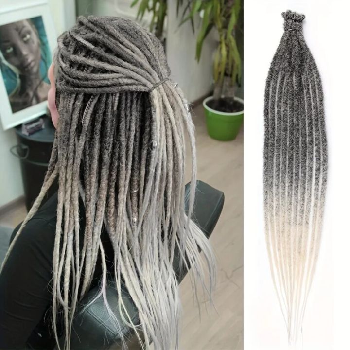 ã€ HUTã€‘ 24Inch Dreadlock Extensions Loc Extensions 0.6CM 100% Full ...
