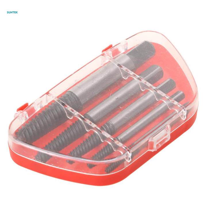 5x 4-18mm Small - Large Screw Extractor Set In Case Broken Stud Bolt ...