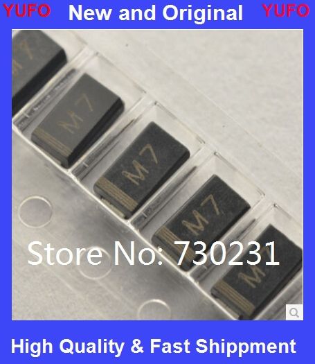 100PCS DIODE M7 1N4007 SMD 1A 1000V IN4007 Rectifier Diode | Daraz.lk