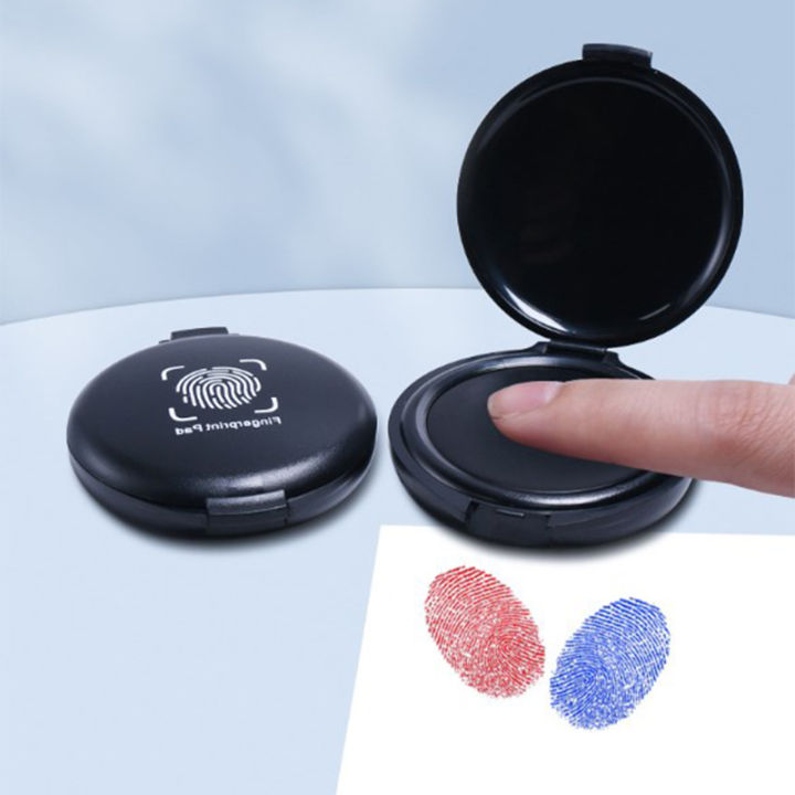 1PC Fingerprint Ink Pad Thumbprint Ink Pad For Notary Fingerprint Id ...