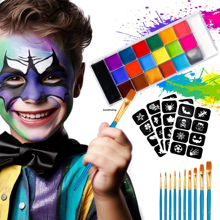 FX paint stick board, body face matching party tattoo templates, brush ...