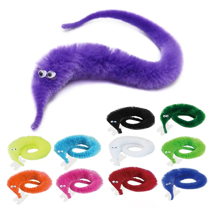 Novelty Funny Props Twisty Worm Trick Toys For Kids Caterpillars ...