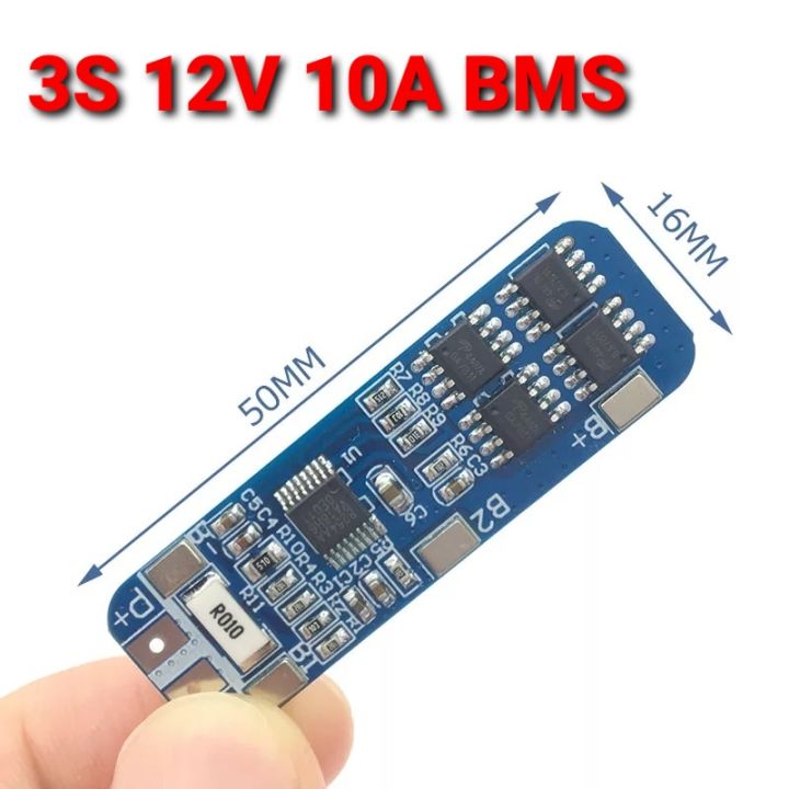3S 12V 18650 10A BMS Charger Li-ion Lithium Battery Protection Board Circuit Board 10.8V 11.1V ...