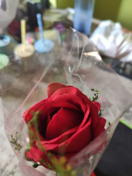 Single Decorated Artificial Red Rose | Daraz.lk
