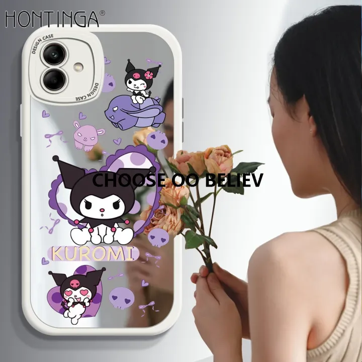 CHOOSE Hontinga for Samsung A04 Back Cover Cartoon Three Kuromi Slim ...