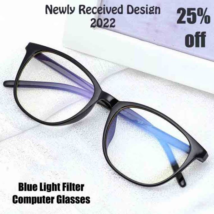 Higher Grade Blue Light Filter Retro Design Clear Lens Computer Glass ...